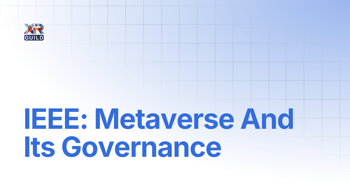 IEEE: Metaverse And Its Governance | Library